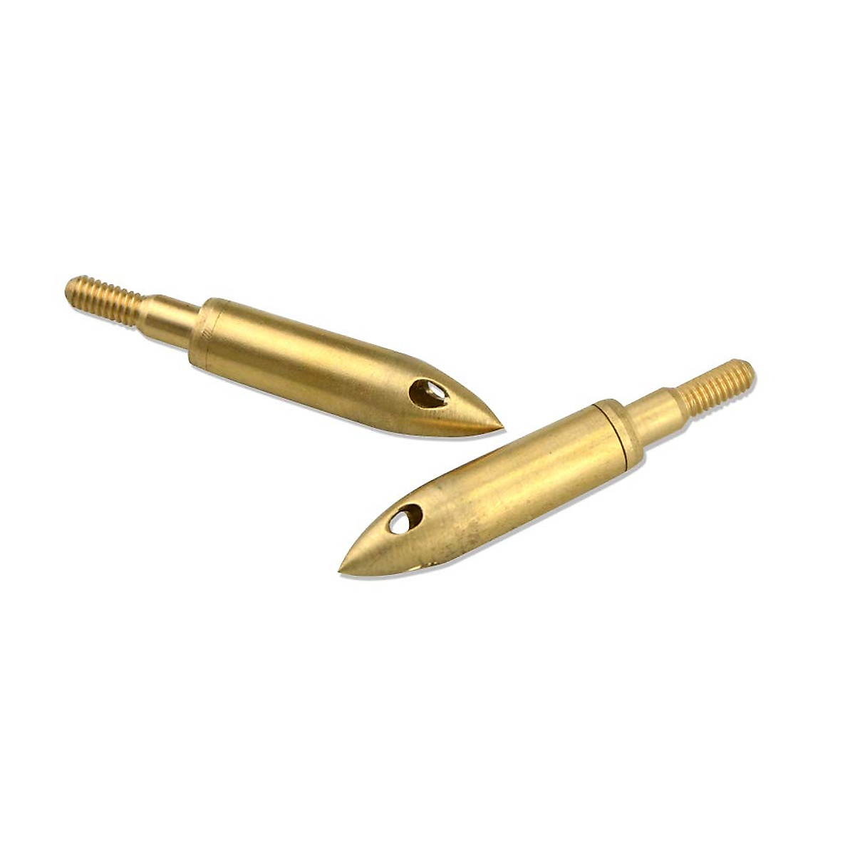 MILAEM 6 Pcs 125 Grain Archery Whistle Broadheads Copper Signal Arrowheads Archery Targeting Whistle Arrow Tips for Crossbow and Compound Bow (Yellow, 3 Hole)