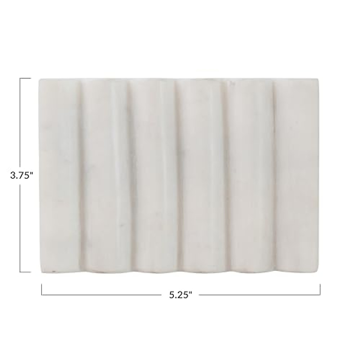 Contemporary Carved Marble Soap Dish for Bathrooms