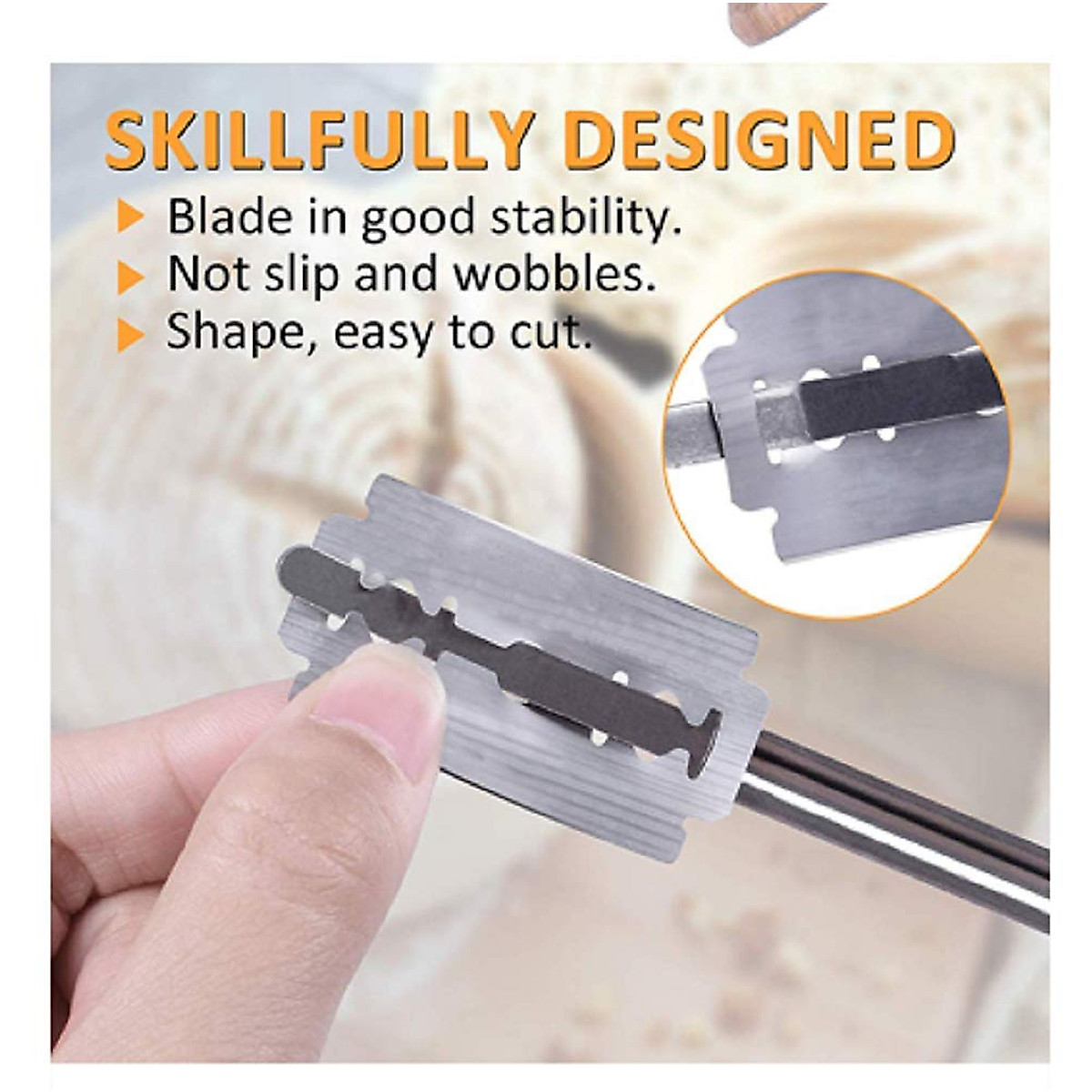 Premium Hand Crafted Bread Lame with 5 Replaceable Blades Dough Making Slasher Tools for Scoring Sourdough Bread Easily - Super Sharp and Durable Razors with Authentic Leather Protective Cover