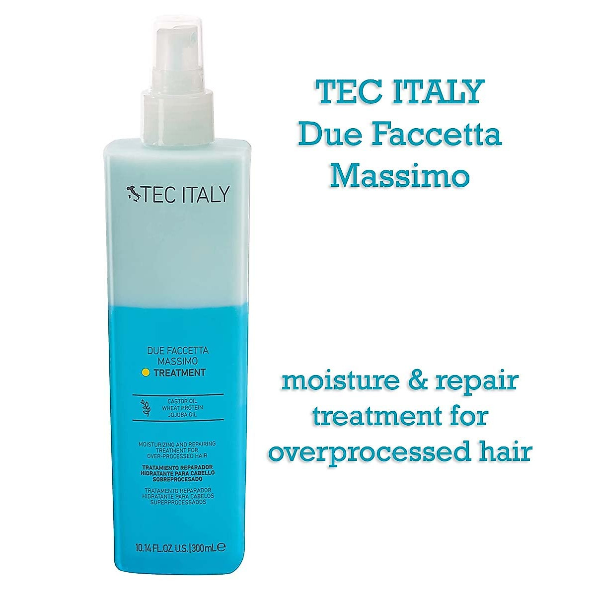 Tec Italy Reconstruction Package: Due Faccetta 10.1 Oz + Shampoo 10.1 Oz + Balsami Totale 10.1 Oz