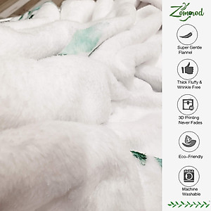 Zomorod Baby Monthly Milestone Blanket | Unisex | Double Side | PhotoBackdrop & Daily use | 40 x 60 | Ultra Soft & Thick Flannel Fleece 300gsm Set | Wreath Included + Free Bonus