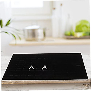 Amosfun ring tray core ring display foam ring tray accessory tray earring holder insert jewelry tray inserts ornament tray ring insert pad foam ring pad sponge ring frame Jewelry