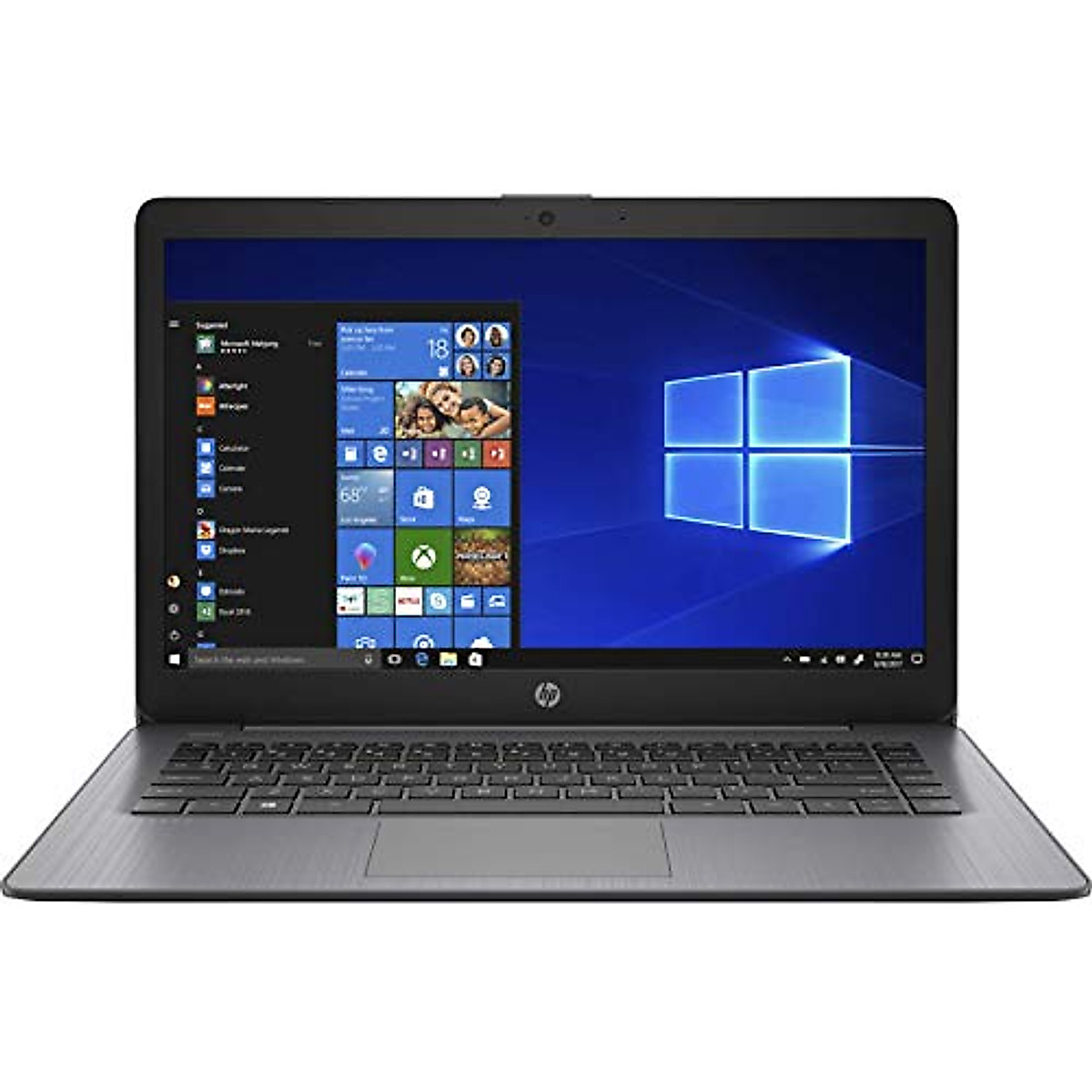 Newest HP Stream 14" HD Laptop, Intel Celeron N4000 Processor Up to 2.60GHz, 4GB RAM, 64GB eMMC, HDMI, WiFi, Webcam, Bluetooth, Win10 S(Renewed) (14"/ 64GB)