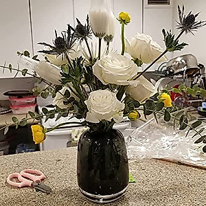 RUNGANG Floral Shears, Premium Stainless Steel Garden Pruning Shears Floral Fruits Leaf Scissors, Comfortable Hand Pruner Snip Trimming Tool for Gardening Flower Arrangement - Pink