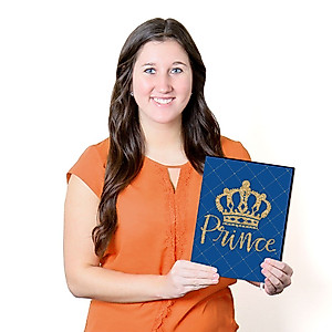 Big Dot of Happiness Royal Prince Charming - Baby Boy Nursery Wall Art and Kids Room Decorations - Gift Ideas - 7.5 x 10 inches - Set of 3 Prints