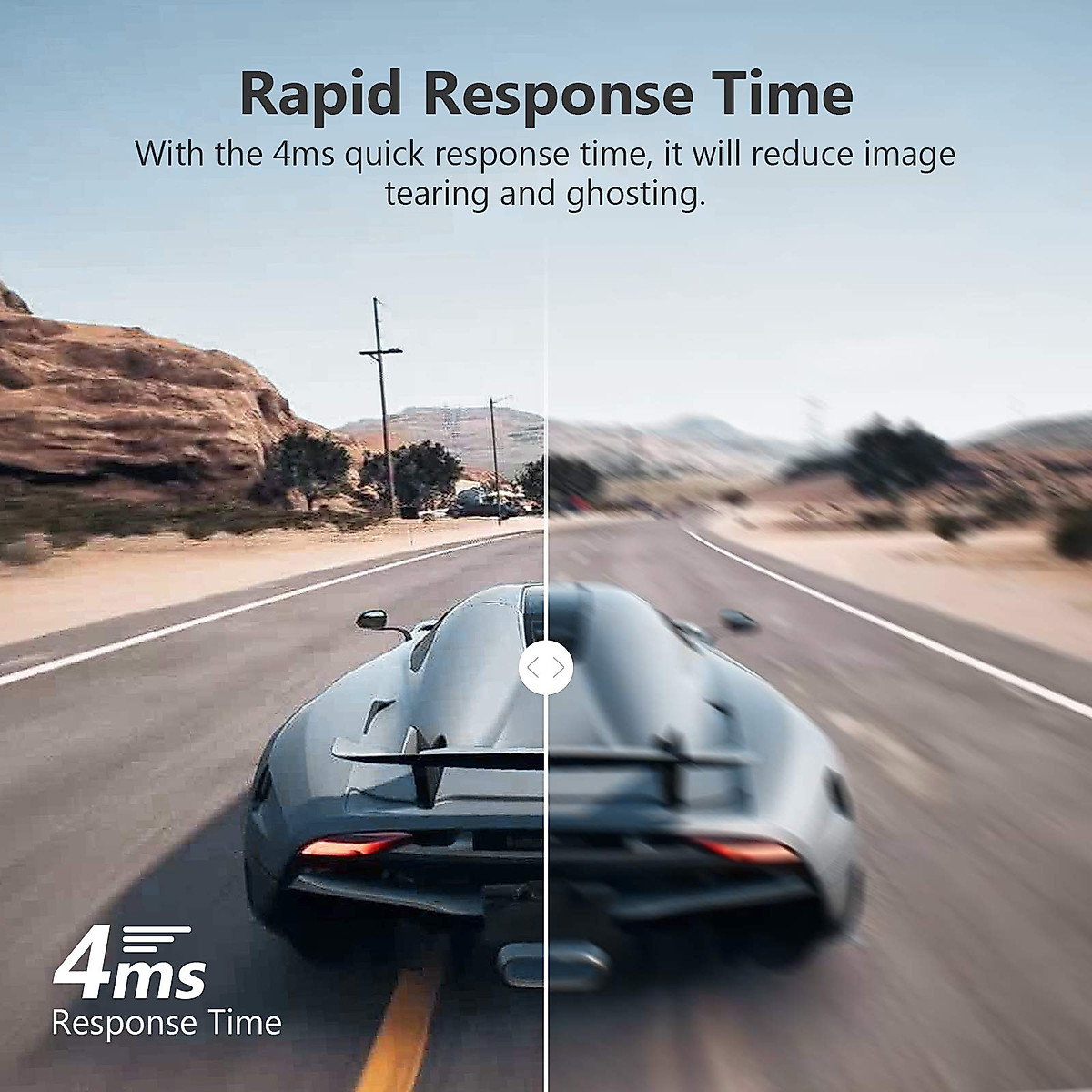 Z-Edge U27I4K 27-inch Gaming Monitor Ultra HD 4K 3840x2160 IPS LED Monitor, 250 cd/m², 4 ms Response Time, HDMIx2+DPx2, Built-in Speakers, FreeSync Technology