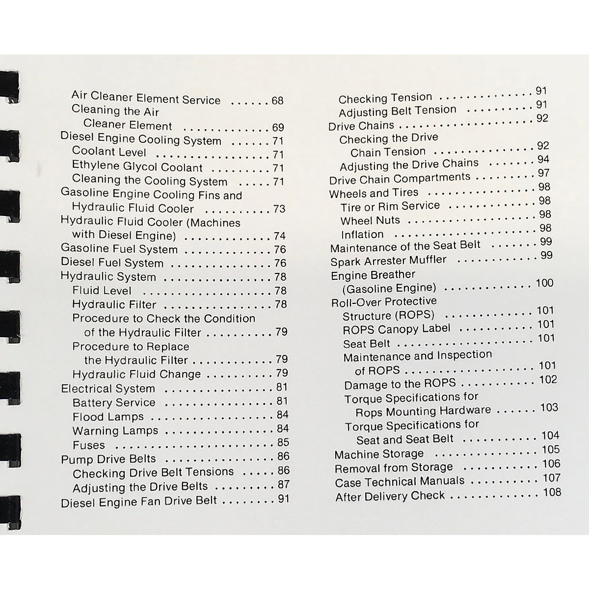 J I Case 1818 Uni-Loader Skid Steer Operators Owners Manual 9-11440 Controls