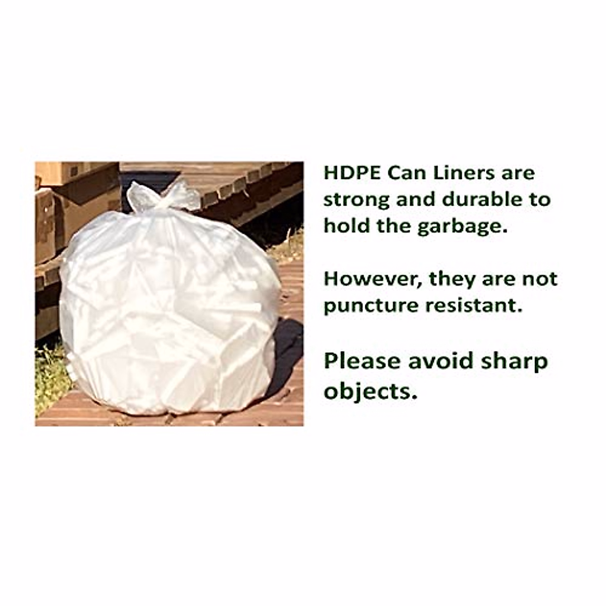 TYPLASTICS 40-45 Gallon Clear Trash Can Liners - 40" x 48" - HD Garbage Bags - Case of 250