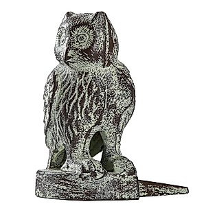 Cast Iron Owl Door Stop Decorative Door Stops Rustic Vintage Metal Heavy Duty Door Stopper Floor Decorative Doorstops for Bottom of Door