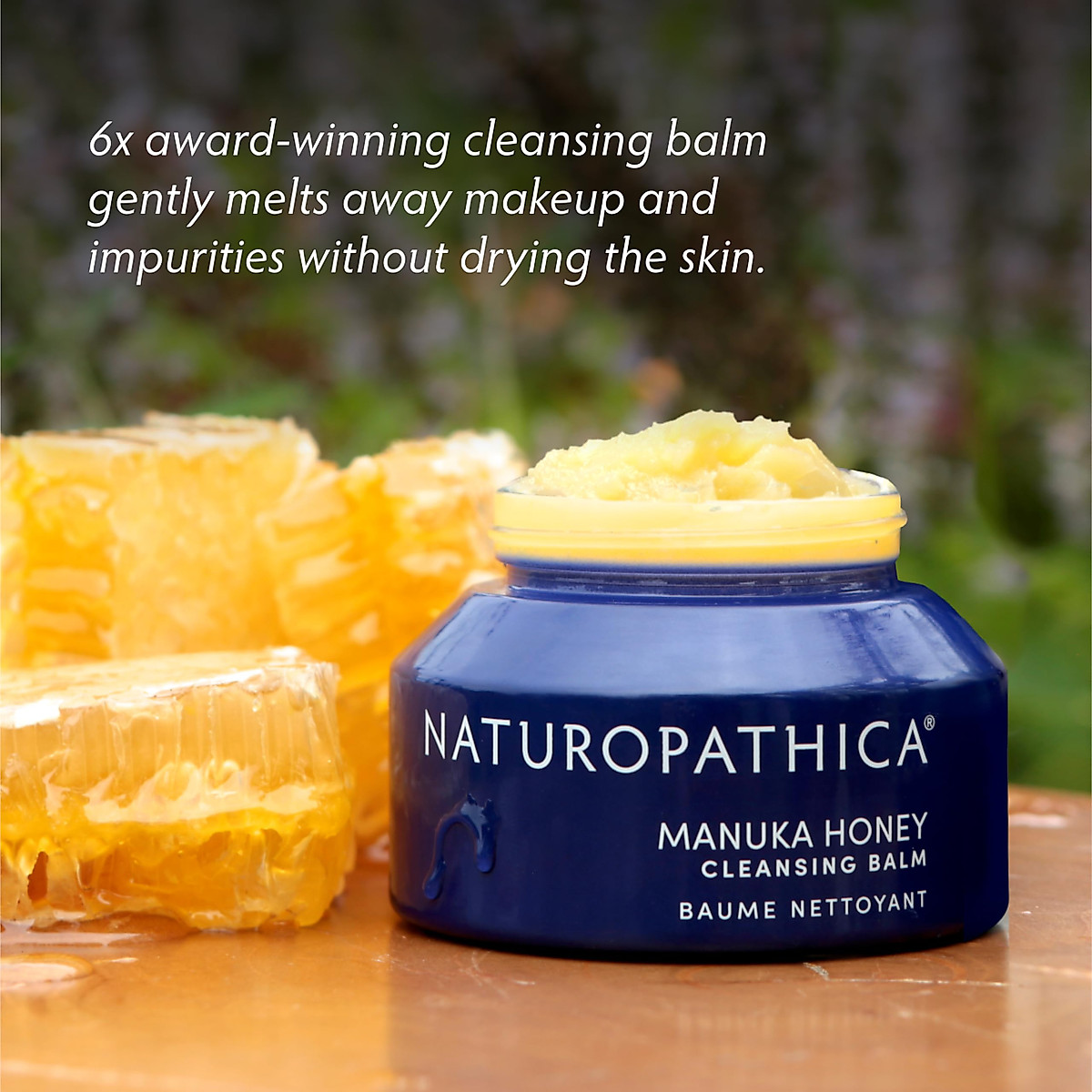 Naturopathica Manuka Honey Cleansing Balm, Makeup Removing Facial Cleanser, Gentle and Hydrating Face Wash for All Skin Types, 2.8 fl oz