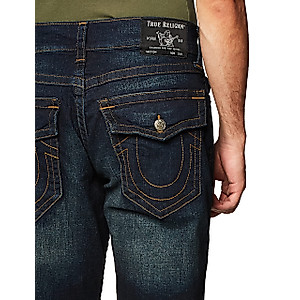 True Religion Men's Ricky Straight Leg Jean with Back Flap Pockets, GGJD Last Call, 32