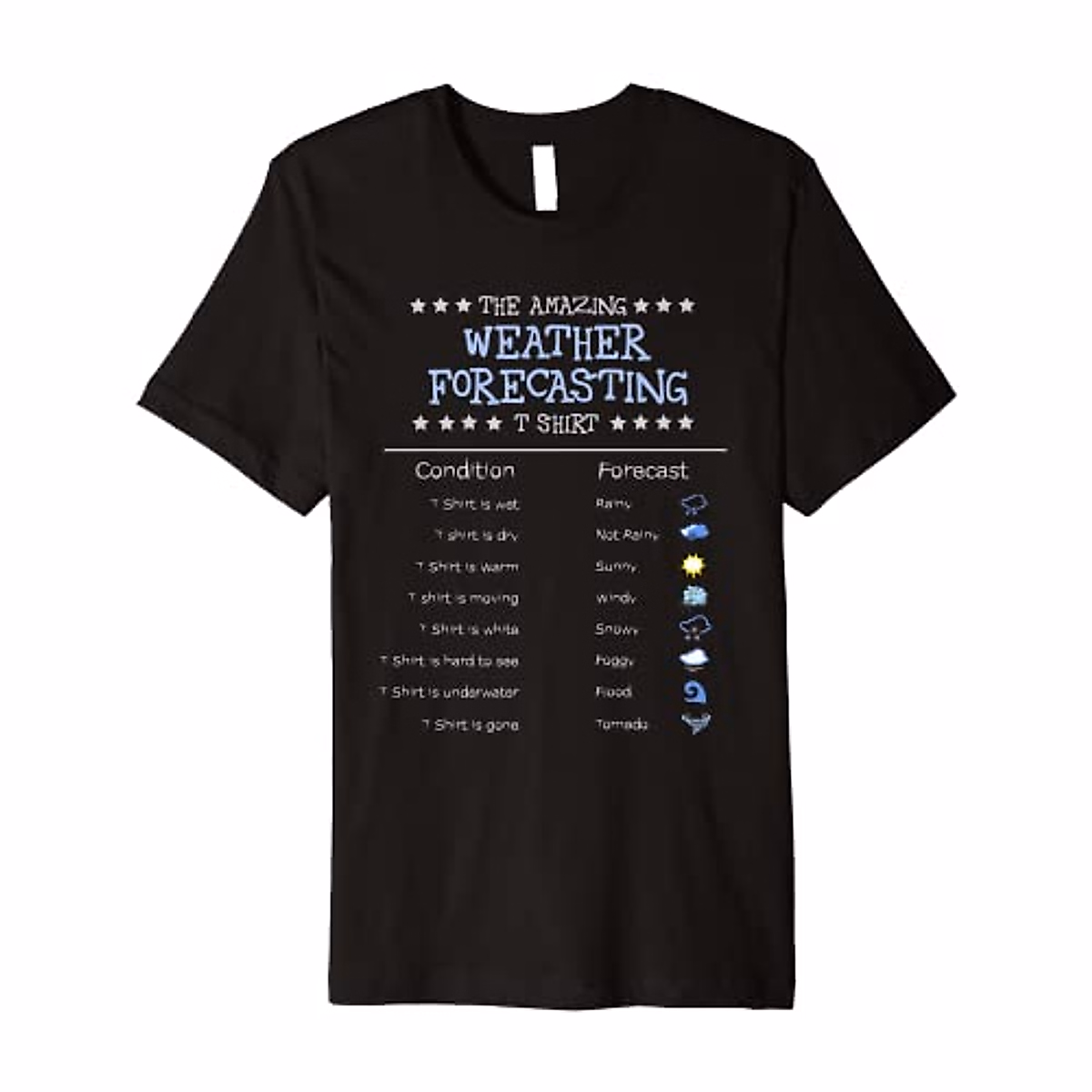 Funny Meteorology Gifts | The Amazing Weather Forecasting Premium T-Shirt