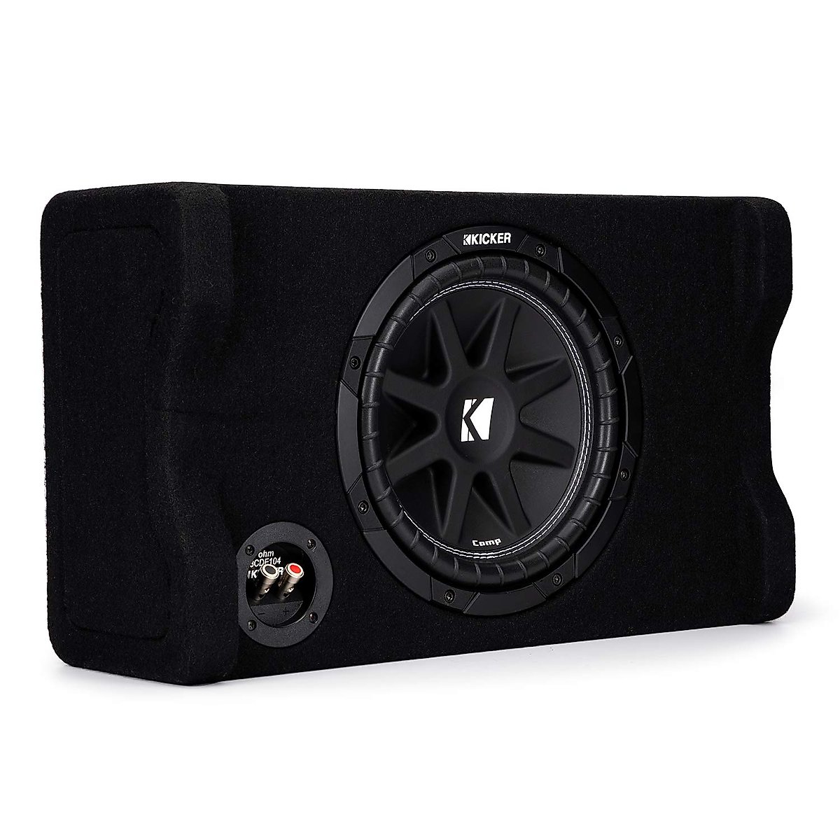 KICKER 48CDF104 Comp 10" Subwoofer in Down Firing enclosure, 4-Ohm