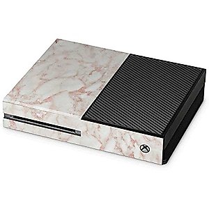 Skinit Decal Gaming Skin Compatible with Xbox One Console - Originally Designed Rose Gold Marble Design