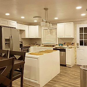 TORCHSTAR 16 Pack 6 Inch Ultra-Thin LED Recessed Lighting with Junction Box, 12W 1000lm Dimmable Recessed Downlight, 3000K Warm White, ETL & Energy Star Listed