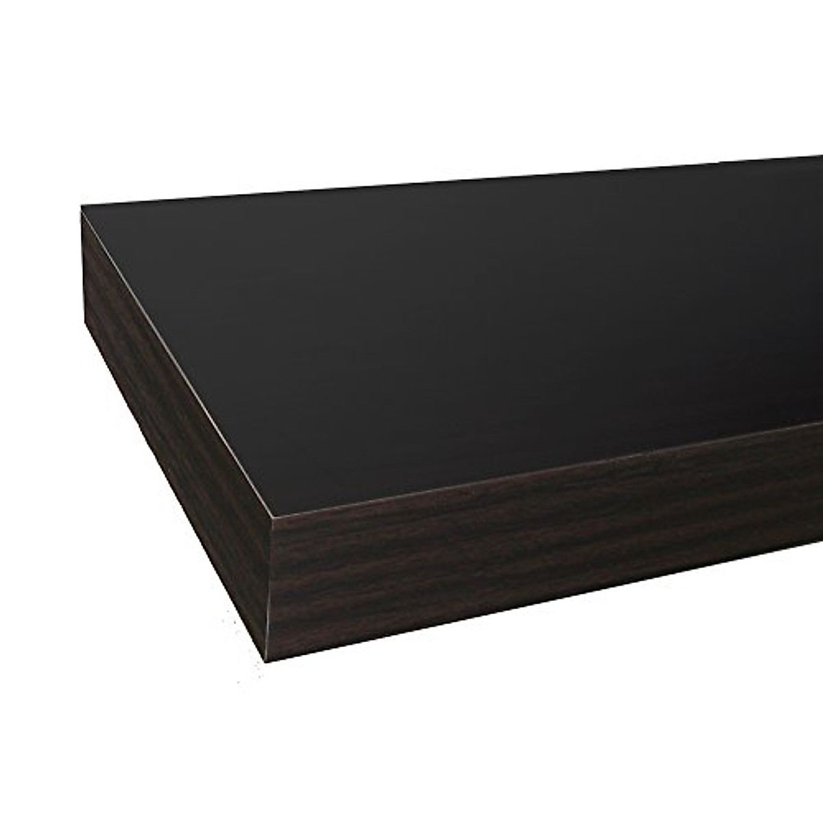 InPlace Shelving, 09084652, Floating Wall Shelf with Invisible Brackets, 60 Inches Wide x 10 Inches Deep x 2 Inches High, Espresso