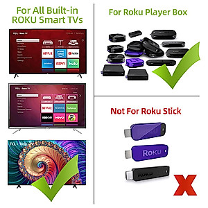 Replacement Remote for All Roku TVs and Roku Players