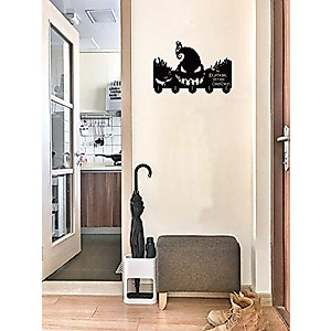 Nightmare Before Christmas Key Hooks-Jack Skellington Wall Hooks Heavy Duty 20LB(Max),Jack Wall Décor,Wood Coat Hooks, Key Holder,Key Hanger for Wall、Entryway and Kitchen