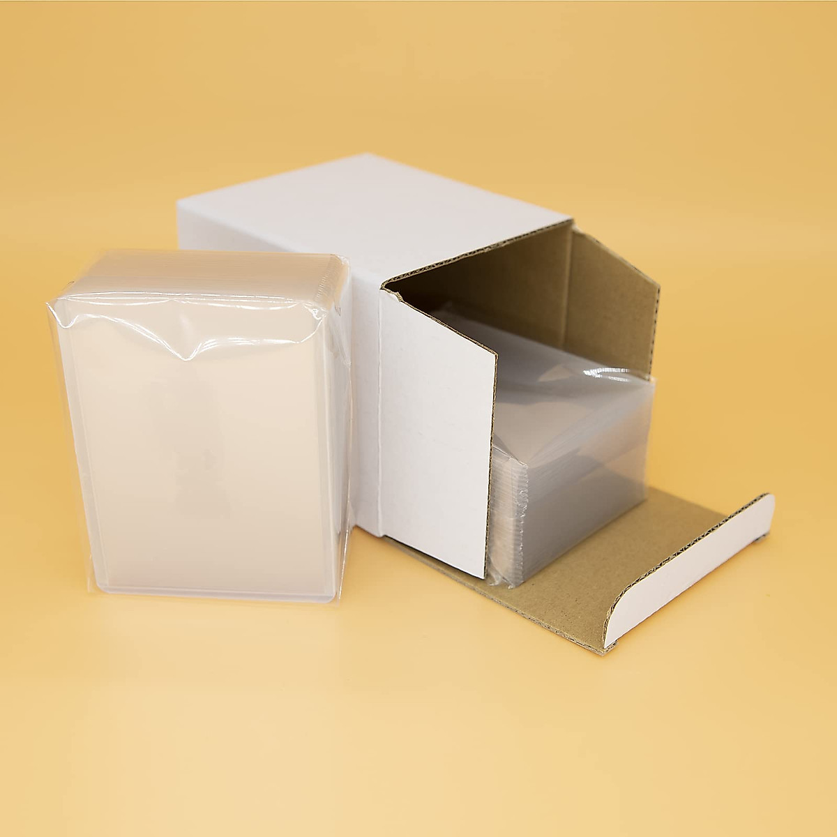 Top Loaders Card Sleeves for Trading Card,Toploader Card Protectors Hard Plastic, Trading Card Sleeves Holder Fit for Baseball Card, Sports Cards (50 Pcs)