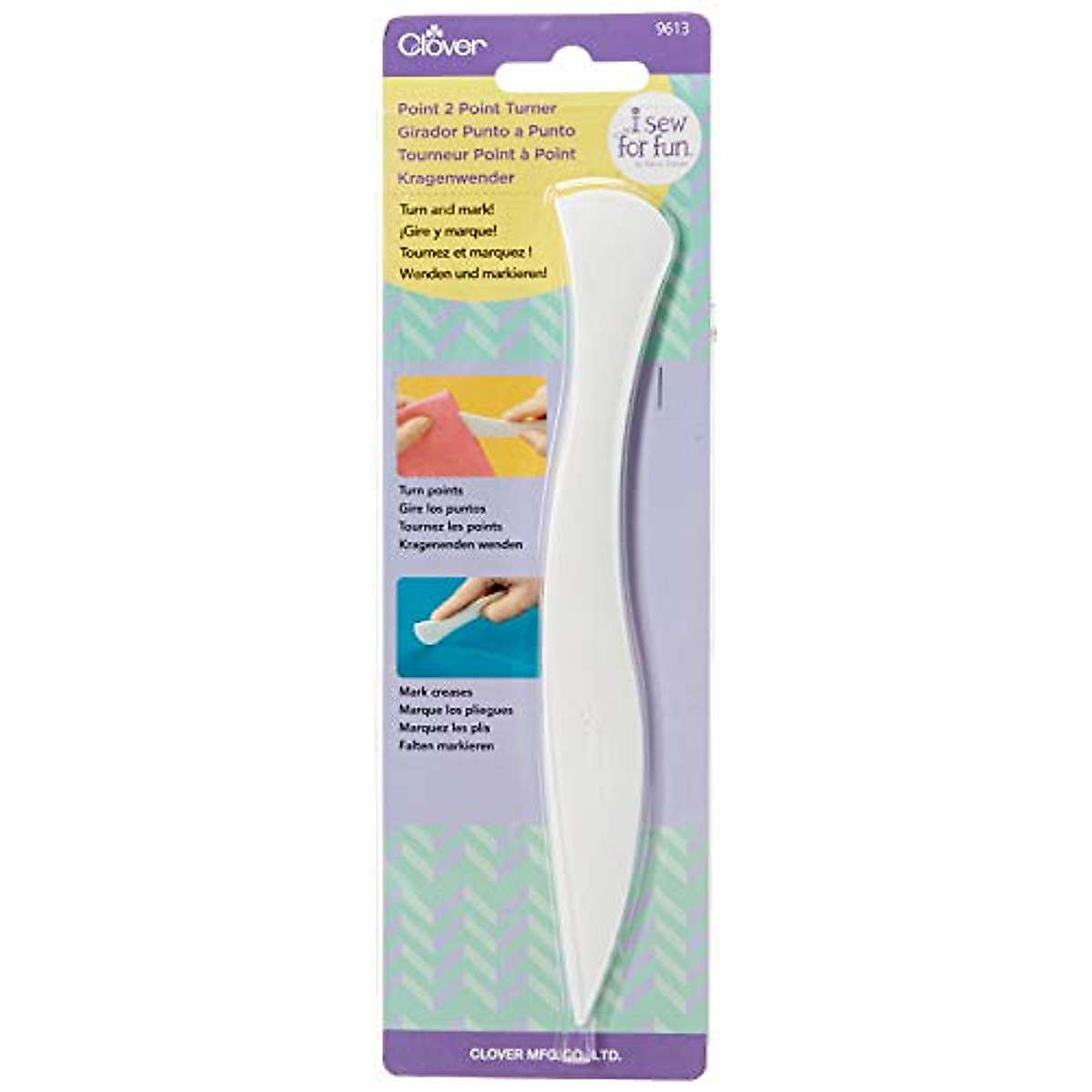 Clover I Sew for Fun 2 Point Turner, white