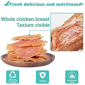 Pawant Chicken Jerky for Dogs Treats Training Snacks Dog Chew Treats Rawhide Free for Small and Large Dog 1lb/454g