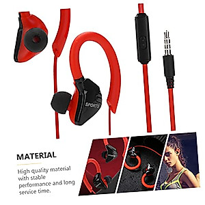 KOMBIUDA 3 Pairs Running Headphone Neck with Home Head Sports in Plug Buds Wired Over Microphone Cellphone in- Headphones Around Cell for Hook Sound Earphone Stereo