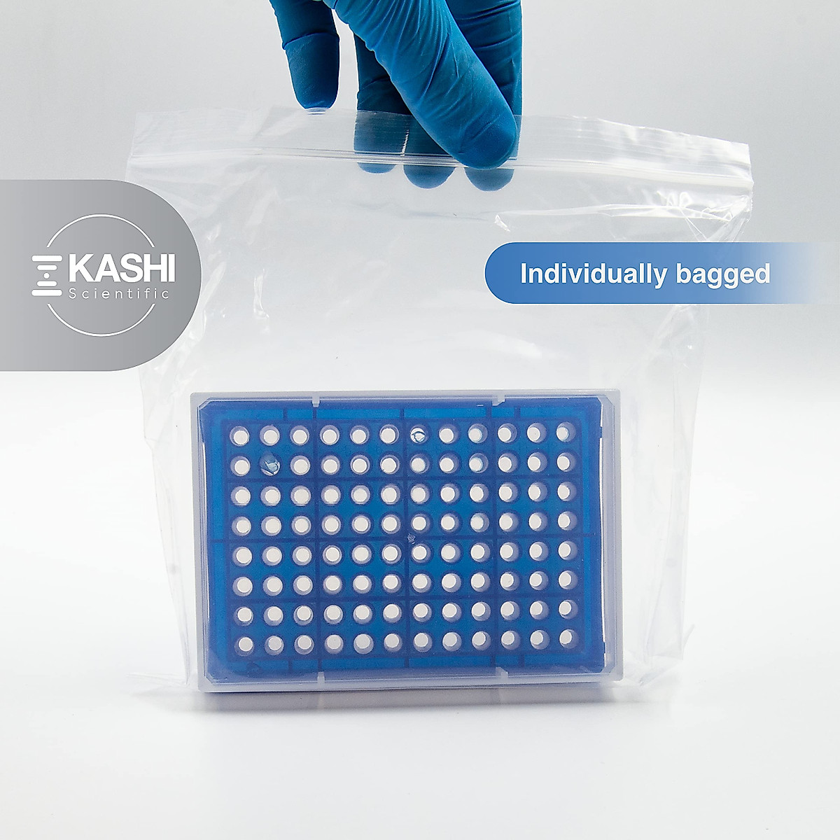 Kashi Scientific 96 Well PCR Tube Rack for 0.2mL PCR Tubes and PCR Plates, 8x12 PCR Tube Rack [3 Racks]