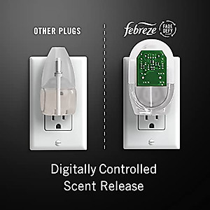 Febreze Plug in Air Fresheners, Wall Plug in Air Freshener, Unstopables Fresh, Odor Fighter for Strong Odors, Scented Oil Refill (3 Count)