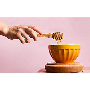 Olive Wood - Handmade Honey Holder/Honey Dipper made from Olive Wood in Bethlehem