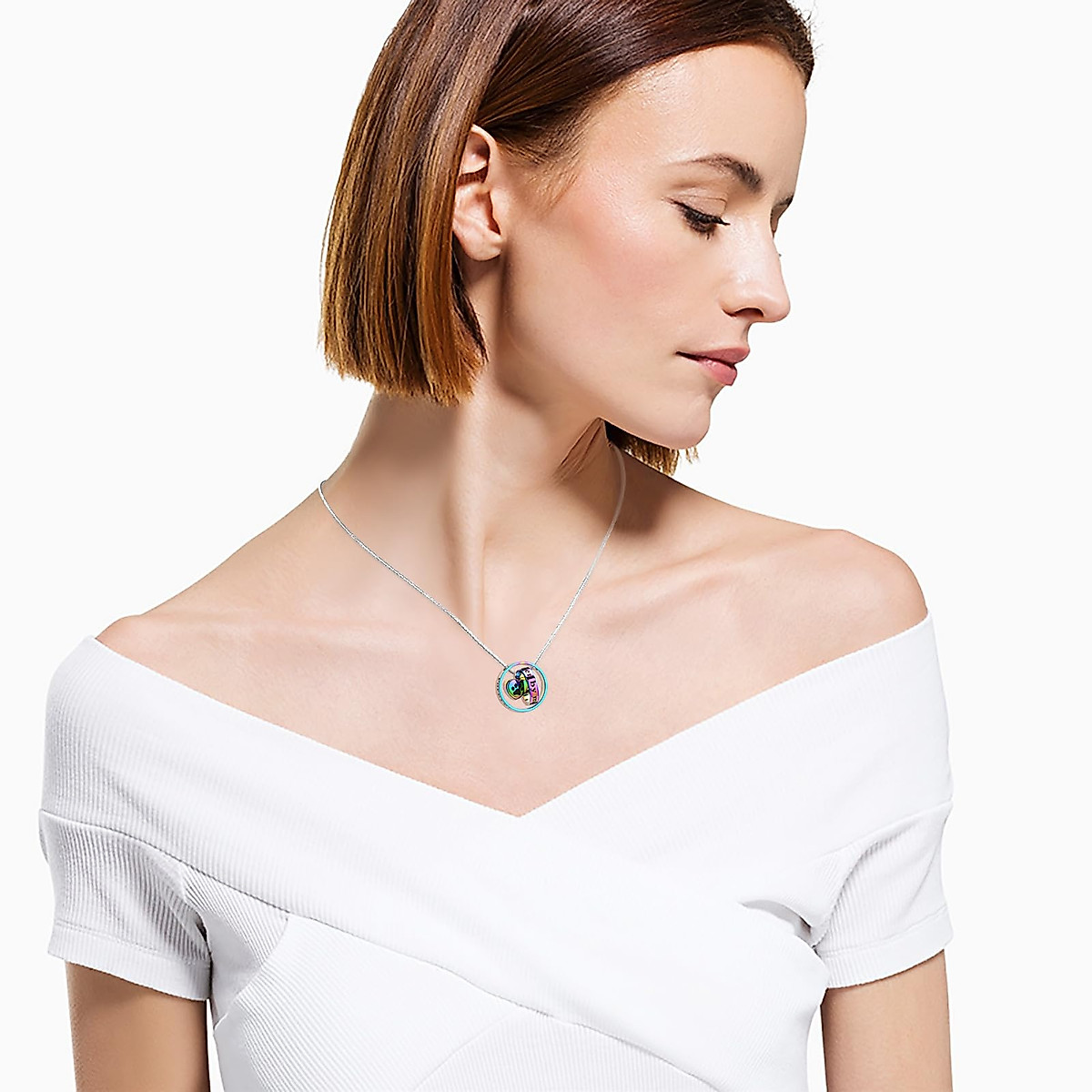 memorial jewelry Forever in My Heart,No Longer by My Side Pet Cremation Jewelry for Ashes of Dog/Cat Funeral Keepsake Urn Necklace Paw Print Memorial Necklace