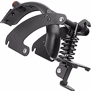 YBang Rear Suspension Kit with Mudguard and LED Taillight for Segway Ninebot Max G30 Electric Scooter Shockproof Vibration Damper Accessories (Black)