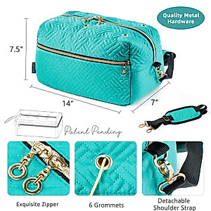 MYBAGZING Crochet Bag Organizer - Knitting Bag - Yarn Storage Organizer - Yarn Bag for Crocheting - Yarn Holder for Crochet Accessories, Knitting Needles, Crochet Hooks, Crocheting & Knitting Gifts,