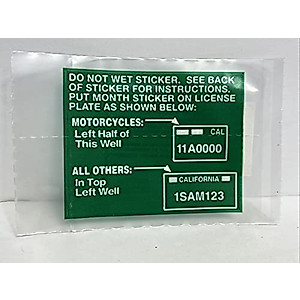 December California License Plate Month Sticker