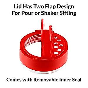 Skyway Supreme 12 OZ Clear Plastic Spice Bottles Seasoning Containers Jars - Set of 3 - Flap Cap with Pour and Sifter Spice Shaker - Durable Refillable Perfect For Herbs Spices and Rubs - BPA Free