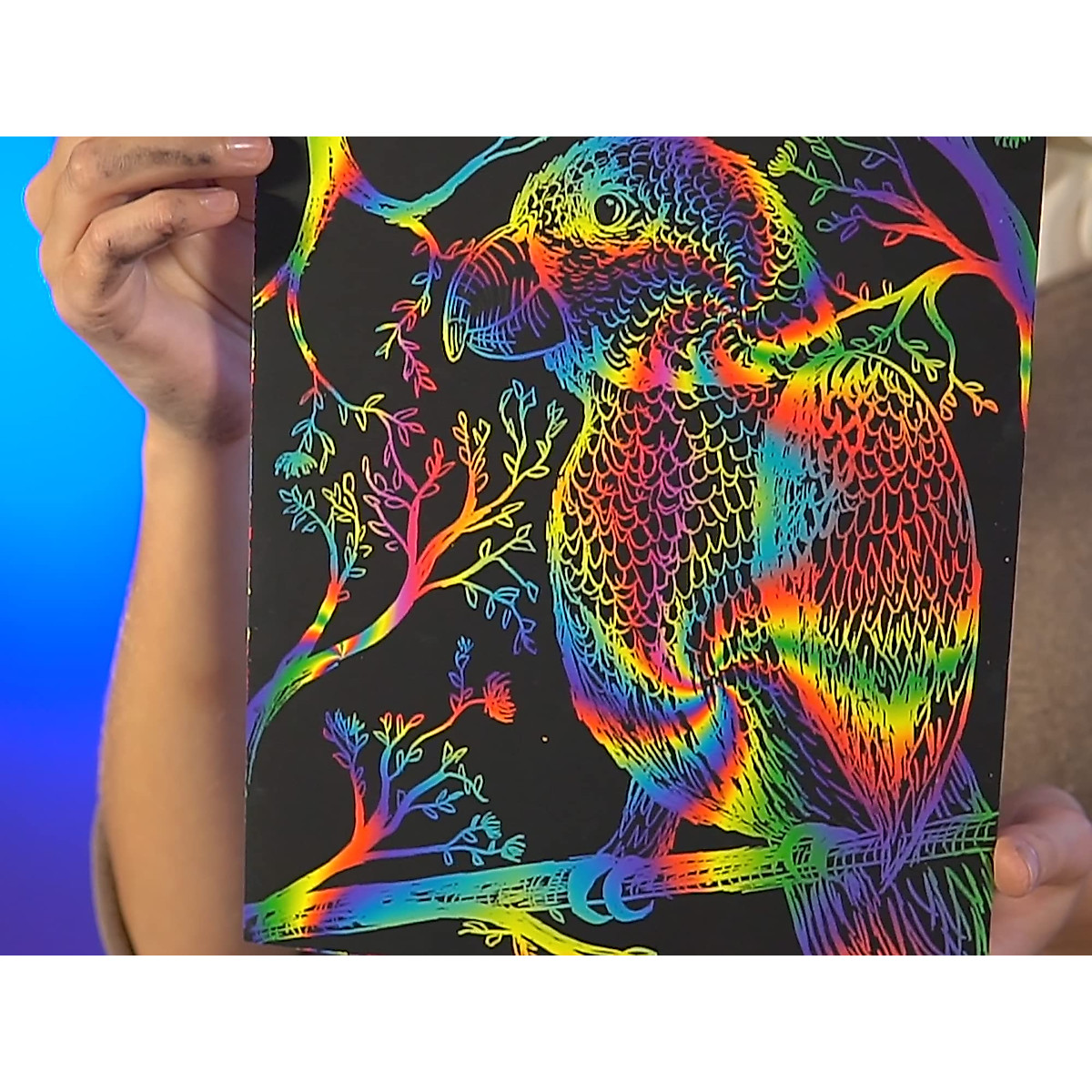 Marvin's Magic - Super Bright Scratch Art - x48 Premium Magic Scratch Boards - Scratch Art Kit with Black Scratch Paper & Rainbow Scratch Paper - Scratch Art for Kids