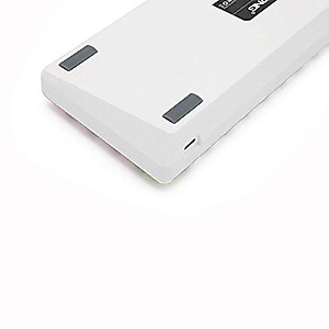 KXA Mechanical Keyboard Backlight Mechanical Gaming Keyboard 60% 61 Keys NKRO Gateron Gaming Keyboard for PC/Mac Gamer, Typist (Color : White, Size : Red Switch)