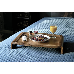 Lipper International Acacia Reversible Serving Tray, 20.75" x 15.38" x 3.5"