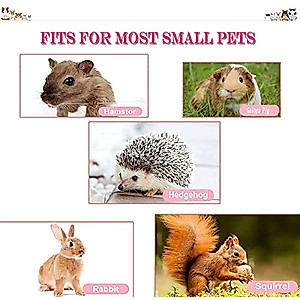 QeeHeng Small Animal Hanging Hammock,Small Pet Swinging Bed,Double-Layer Pet Cage Hammock for Ferret Rat Sugar Glider and Other Small Animals,Purple