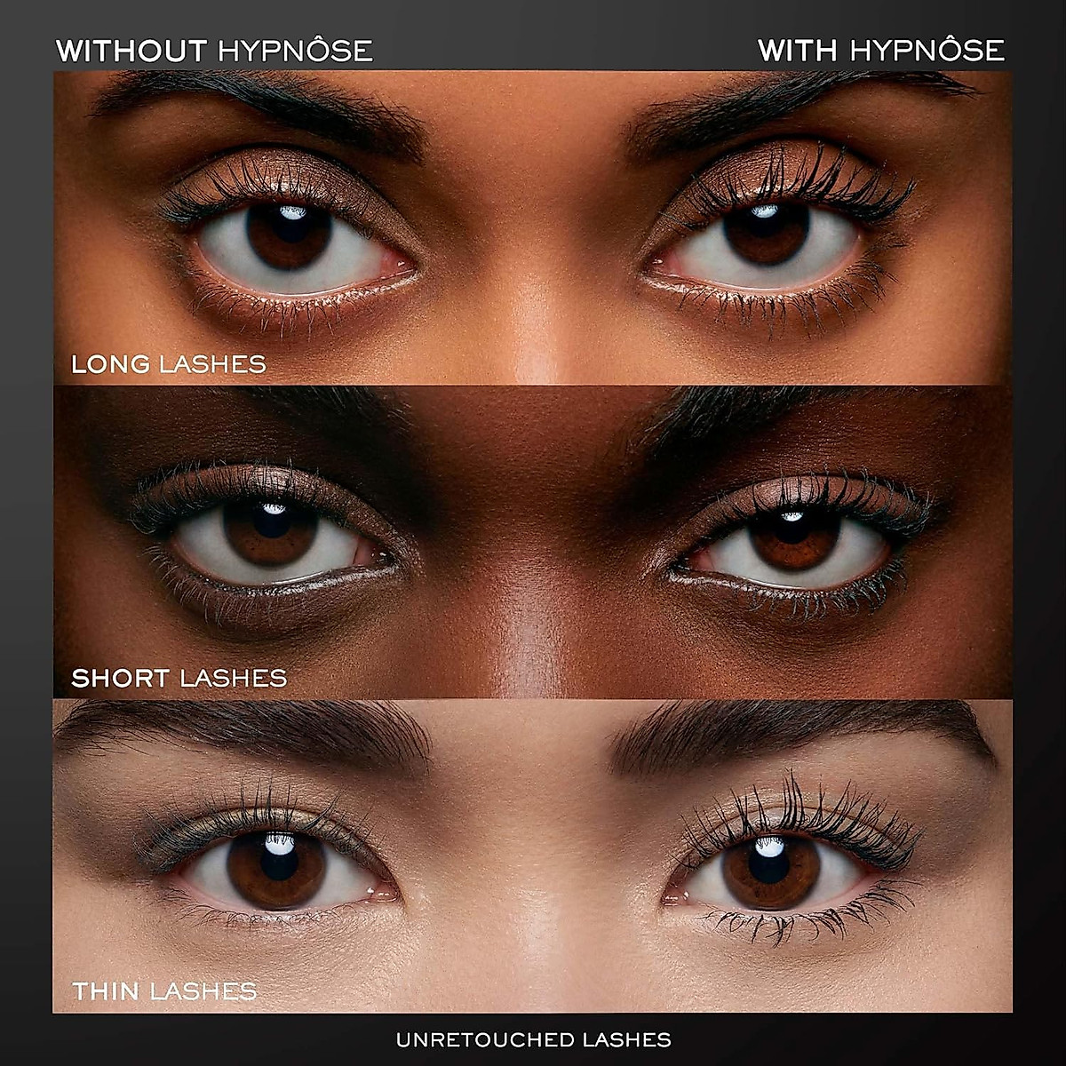 Lancôme Hypnôse Buildable & Voluminizing Mascara - Customizable Volume for a Natural or Bold Lash Look - No Smudging, Smearing or Flaking - Black
