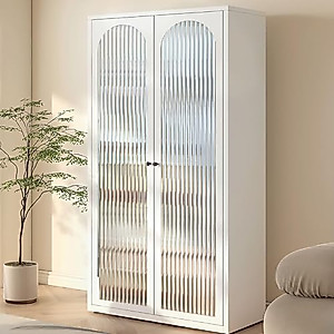 Windimiley Window Privacy Film 3D Reeded Glass Window Clings Bathroom Fluted Frosted Decorative Door Covering Adhesive UV Sun Blocking Heat Blocker Window Tint,23.1X157.4 in,Transparent