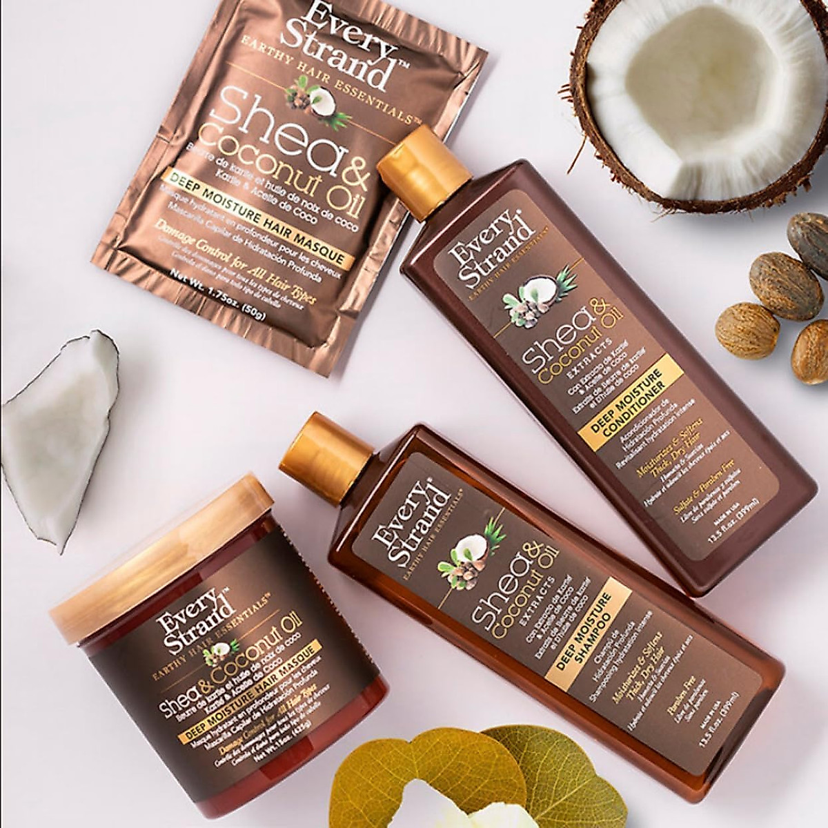 Every Strand Shea & Coconut Oil Deep Moisture Shampoo, 13.5 Oz