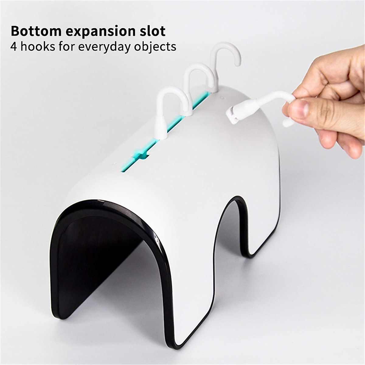 Guanniao Wall Mounted Pot Lid Rack With Four Hooks Self Adhesive Pot Lid Holder Abs Material Pot Lid Organizer