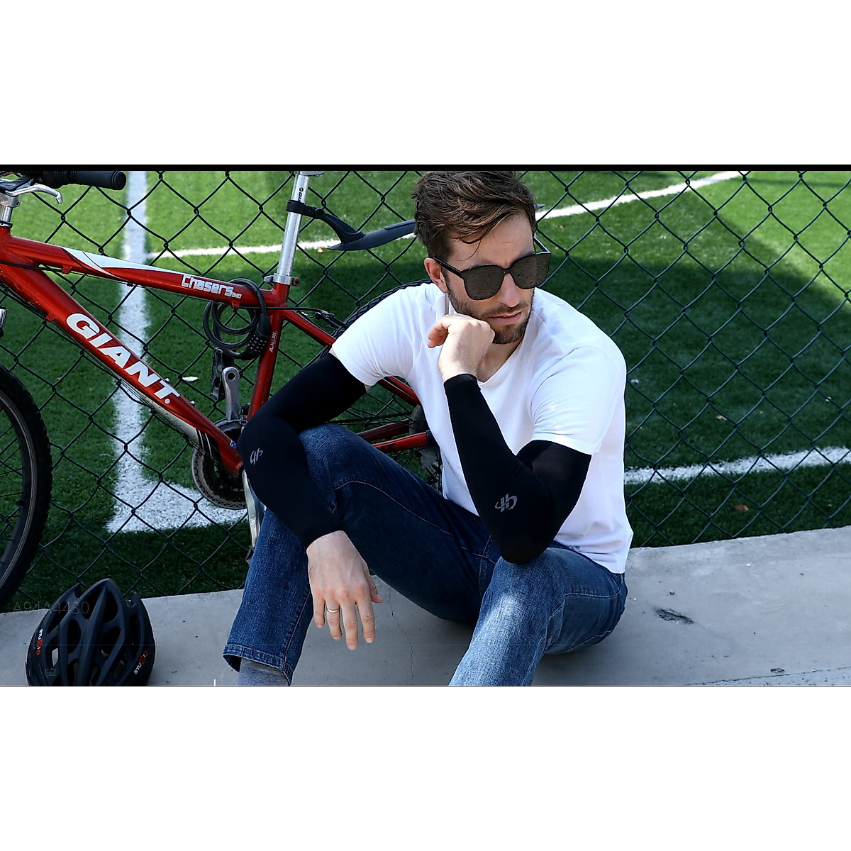 HOPESHINE Arm Cooling Sleeves UPF 50+ UV Protection Compression Cycling Outdoor Sports 5-Pairs