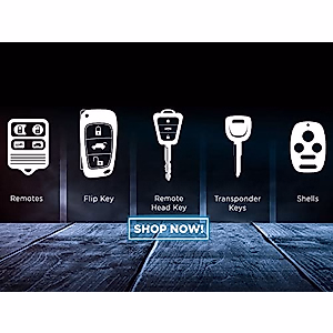 KeylessOption Replacement 2 Button Plus Panic Keyless Entry Remote Control Key Fob Compatible with HYQ12BAN, HYQ12BBX