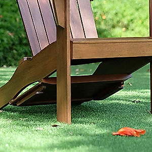 Cambridge Casual Bentley Adirondack Chair with Tray Table, Solid Wood/Natural Brown