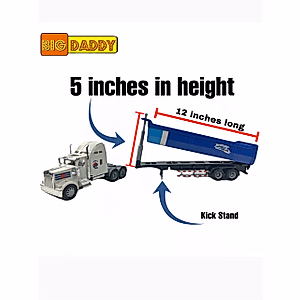 Big Daddy Big Rig Heavy Duty Construction Crane Truck - Build and Hoist Series