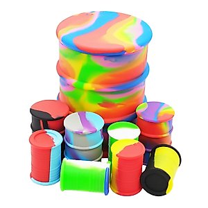vitakiwi 500ml Wax Large Silicone Containers with 11ml 26ml Barrel Non-stick Jars (9pcs)