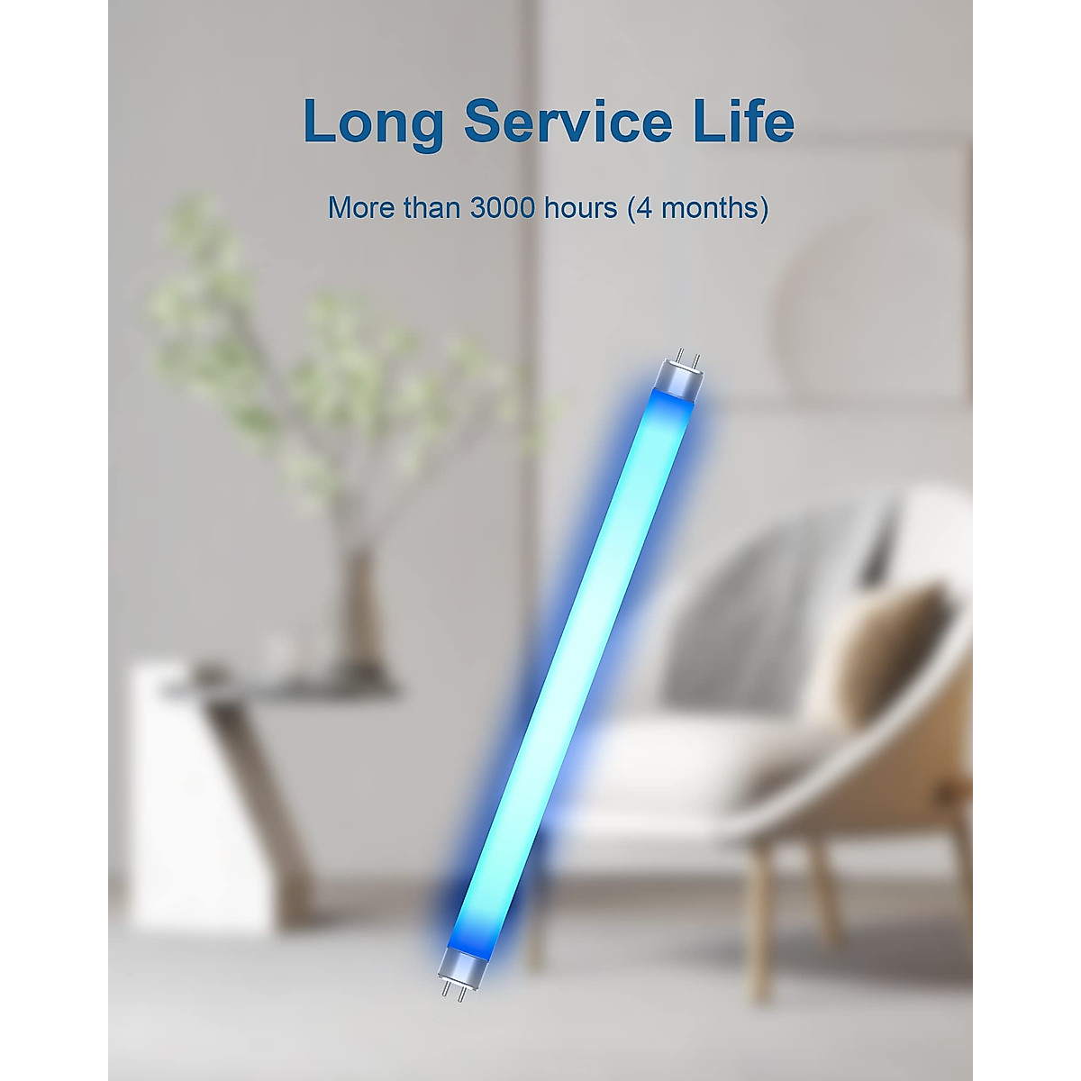 Dichroma 32050 6-Watt Replacement Bulbs Compatible with DynaTrap DT2000XL DT2000XLP DT2000XLPSR Mosquito Trap, T5 6W BL UV Light Bulb for Dynatrap 1 Acre Insect Trap (6 Pack)