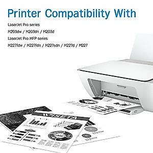 30A CF230A Toner Cartridge - Compatible Toner Cartridge Replacement for HP 30A CF230A 30X CF230X Compatible with Laserjet Pro MFP M203dw M227fdw M227fdn M203d M203dn M227sdn Toner Printer (2 Black)