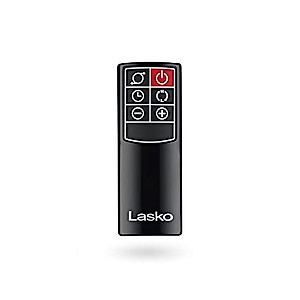 Lasko 29” Ceramic Tower Heater for Large Rooms, Whole Room Heating with Oscillation, Overheat Protection, Digital Display, Timer, Remote Control, 1500W, Black, 5586